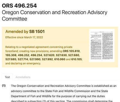 Oregon Revised Statutes (ORS) — up to date through 2024